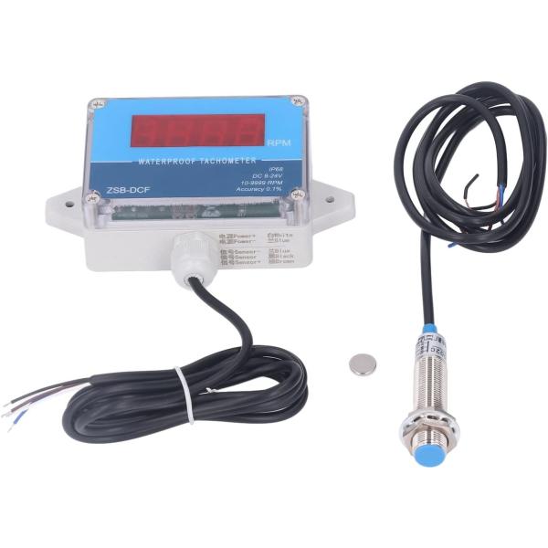 商品名FTVOGUE DC 8V-24V モータータコメーター LEDデジタルディスプレイ IP68防水 スピードメーターセンサー モーター機器アクセサリーFTVOGUE DC 8V-24V Digital Motor Tachometer...