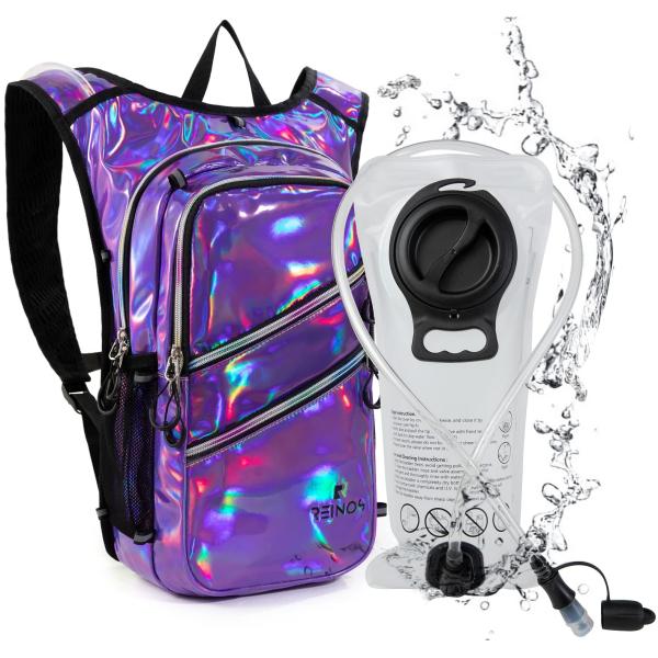 商品名:  Hydration Backpack with Cool Lights, Hydration Pack with 2 Liter Water Bladder for Running, Climbing, Urban Raves,...