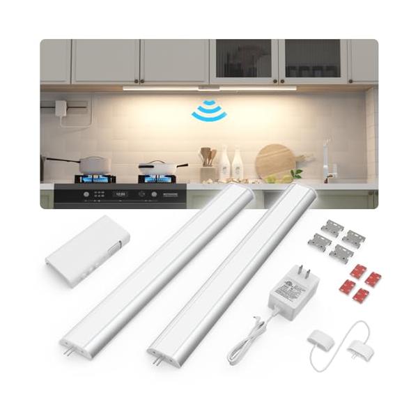 商品名:  MYPLUS Under Counter Light Fixtures, Radar Closet Light Motion Sensor with Bright 4000K Natural White, CRI 90+, 42...