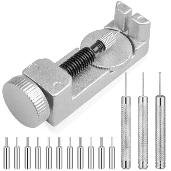 商品名: Cridoz 時計リンク取り外しツールキット 時計ピン取り外しツール 交換用ピン12個とピンパンチ3個付き 時計バンド取り外し 時計ブレスレットサイズ 時計ストラップ調整 時計修理用, 1mmピン付きバンドツール。 Watch L...