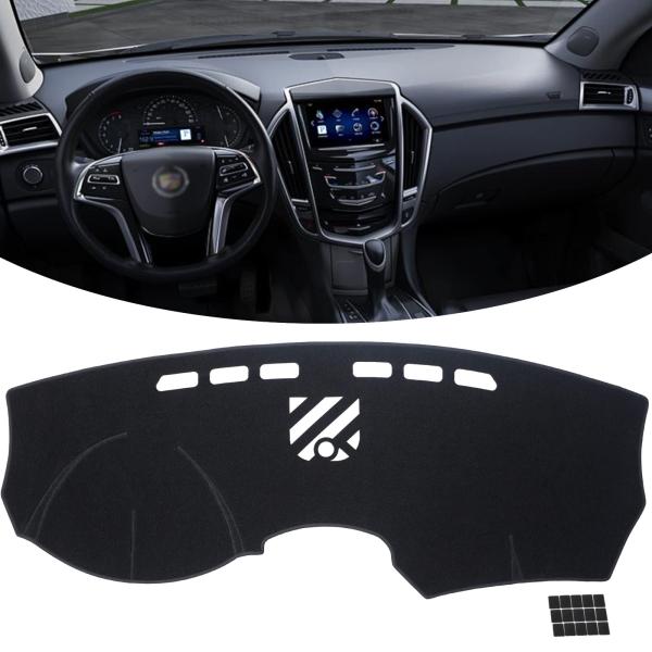 商品名: KEYOOG フランネル ダッシュボードカバー ノンスリップ カーダッシュボード マット 2010-2016 キャデラック SRX サンシェード ノングレアノンスリップパッド カーペット サンシールドプロテクター KEYOOG D...