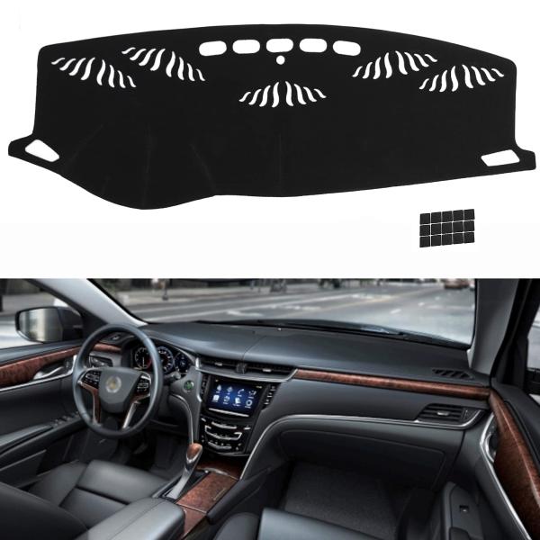 商品名: KEYOOG フランネルダッシュボードカバー 滑り止め 車用ダッシュボードマット 2013 2014 2015 2016 2017 2018 2019 キャデラック XTS サンシェード ノングレア ノンスリップパッド カーペット...