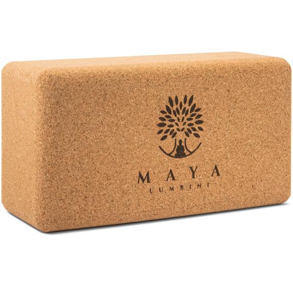 商品名:  Cork Yoga Block by MAYA LUMBINI - Made in Portugal with Sustainable Portuguese Cork - Yoga Prop and Accessory, Rou...