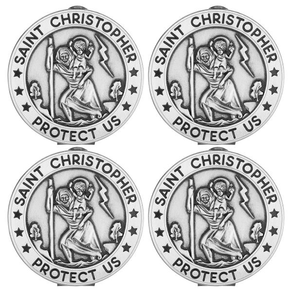 商品名:  Tallew St Christopher Visor Clip Car Medals Catholic St Christopher Medal for Car Automotive Sun Visor Accessories...