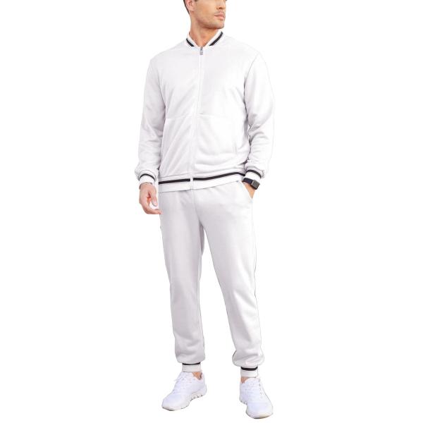 商品名:  COOFANDY Mens Tracksuit 2 Piece Zipper Sweatsuits Sets Casual Jogging Athletic Fitness Suits Whiteブランド: COOFANDY商品...