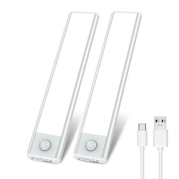 商品名: AMIR 30-LED モーションセンサー キャビネットライト (2パック) AMIR Newest Motion Sensor Cabinet Light, 30-LED Wireless USB Rechargeable Un...