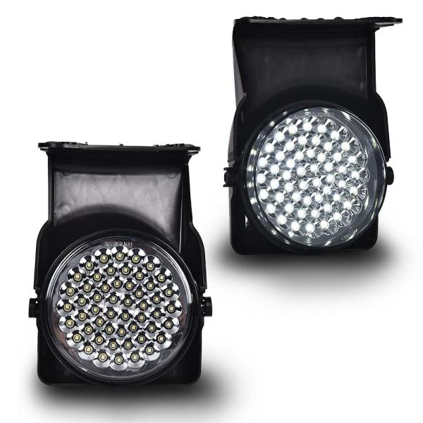 商品名: CNNELL LEDフォグライトアセンブリ 2003 2004 2005 2006 GMC Sierra 1500/2500HD/3500 バンパーフォグライトランプ+スイッチ左右スイッチ (スモーキーレンズ) CNNELL LE...