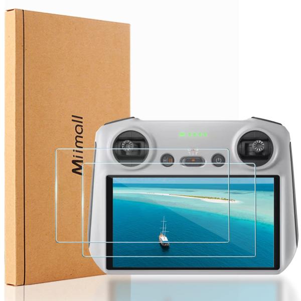 商品名:  [2 Pack] Miimall Screen Protector for DJI Mini 3 Pro, Full Screen 99% Clarity Tempered Glass Touch Responsive Anti...