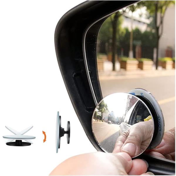 商品名:  2PCS Blind Spot Car Mirror-360°Wide Angle Side Applicable to Various Models Blindspot Blindspot Mirror Automotive ...