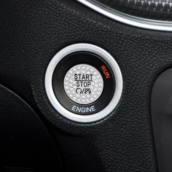 商品名:  PIFOOG Charger Accessories for Dodge Challenger Durango Sparkly Push to Start Button Cover Sticker Decal Car Dashb...