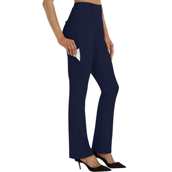 商品名:  MoFiz Stretchy Work Pants for Women Bootcut Yoga Dress Pants Business Casual Office Teacher Pants High Waisted Fla...