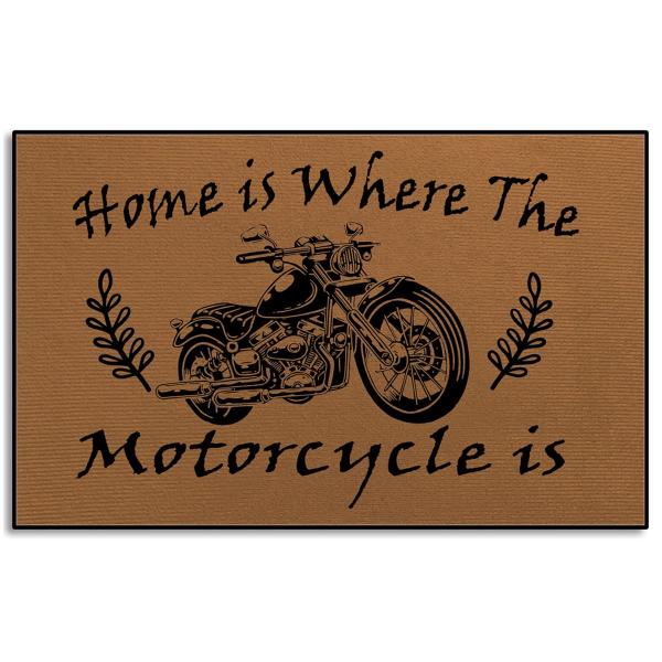 商品名: Wulidrom Home is Where The Motorcycle is Funny ウェルカムマット 玄関用アウトドアラグ ホームエントランスマット 屋内用 30インチx18インチ Wulidrom Home is Wh...