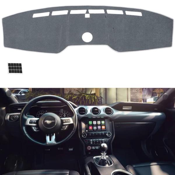 商品名:  TUCAREST Car Dash Covers Fit for 2015 2016 2017 2018 2019 2020 2021 2022 Ford Mustang Flannel Nonslip Dashboard Co...