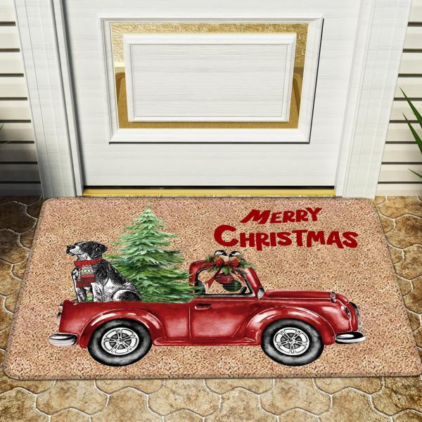 商品名:  Merry Christmas Decorative Doormat, 17 x 29 Inch Welcome Doormat Indoor&amp;Outdoor Carpet for Home Entrance Bathr...