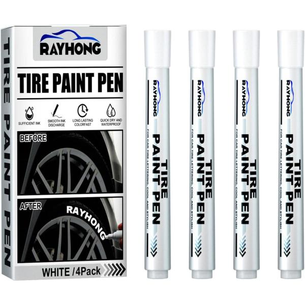 商品名Hulzogul 4pcs Premium Tire Marker Pens, White Tire Paint Marker for Car Tire Lettering, or Car Vehicle Motorcycle Tyr...
