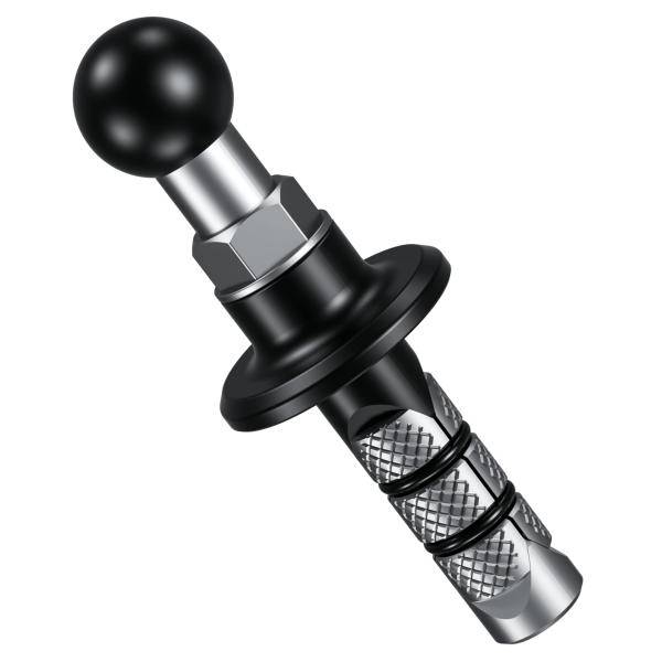 商品名: BRCOVAN メタルオートバイフォークステムマウントベース 17mm TPUボール付き 直径12mmから25.4mm Garmin GPSマウントとオートバイバイク電話マウントホルダーに対応 17mmボールソケット付き BRCO...