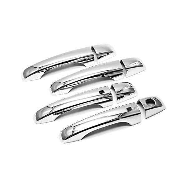 商品名:  GHXSport Chrome Door Handle Covers Overlay for 2011-2014 Chrysler 300/2013-2018 Dodge Journey with Smart Keyholeブラ...