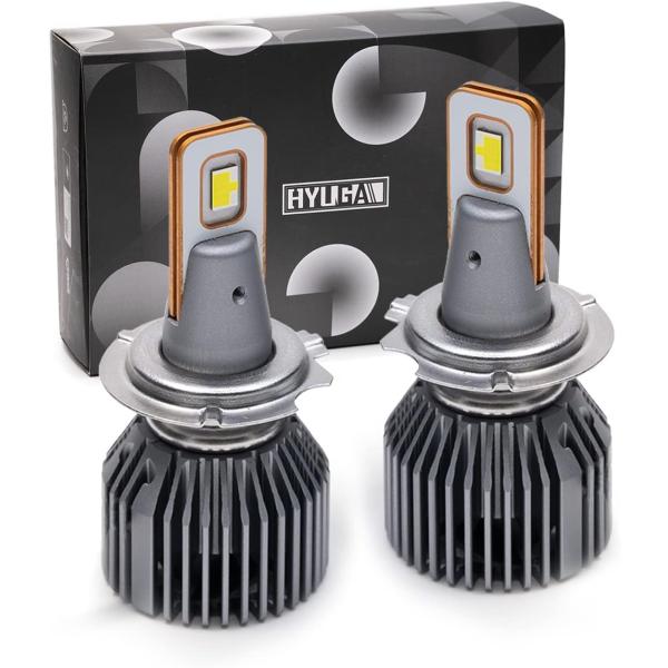 商品名HYUGA U9S H7 LED Headlight Bulbs Fog Light High Power CSP 7545 80W Super Bright 8400 Lumens 6500K White IP68 10-36V c...