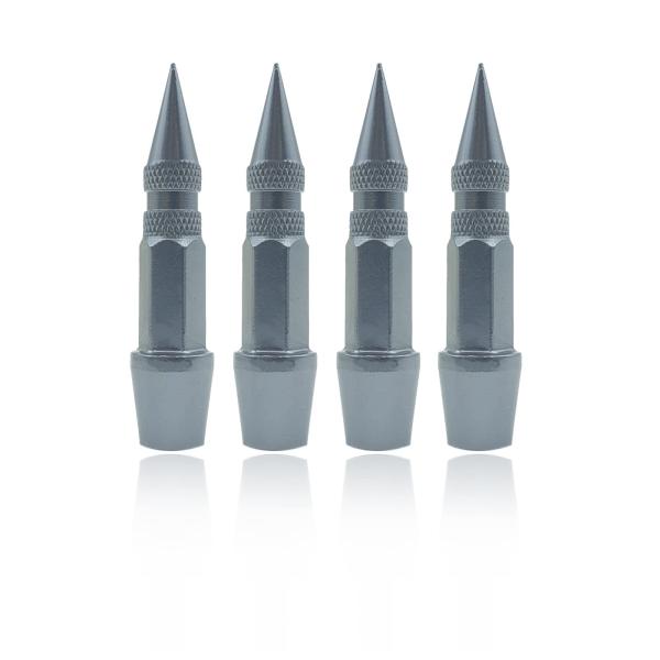 商品名:  4PCS Tire Valve Stem, Dustproof Tire Wheel Stem Caps , 45mm Spiked Aluminum Stem Valve Caps,Fit Most Car Motorcycl...