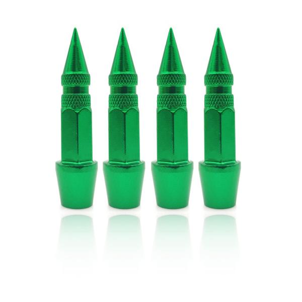商品名:  4PCS Tire Valve Stem, Dustproof Tire Wheel Stem Caps , 45mm Spiked Aluminum Stem Valve Caps,Fit Most Car Motorcycl...