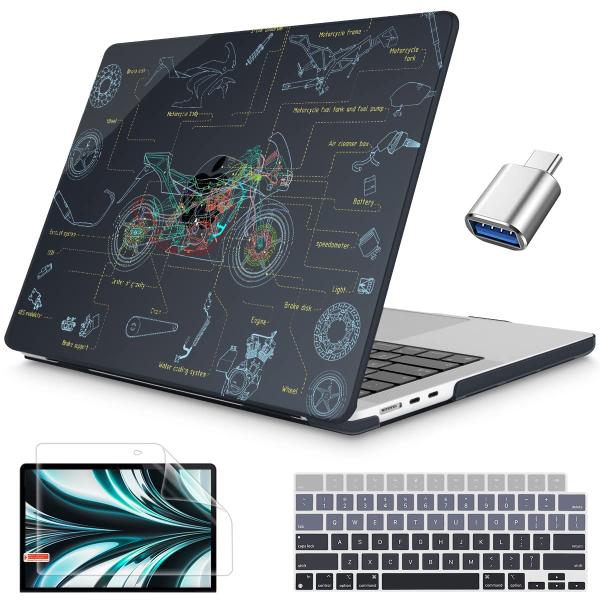 商品名:  Mektron Compatible with MacBook Air 13.6 inch M2 Chip 2022 Model A2681, Hard Shell Case with Keyboard Skin &amp; S...
