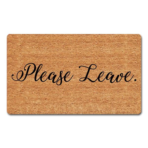 商品名:  Funny Welcome Doormat For Entrance Way Indoor Welcome Mat 18"(W) x 30"(L)Please Leave Personalized Front Porch Dec...
