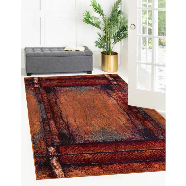 商品名:  Rugs.com Hyacinth Collection Rug ? 5' x 8' Orange Medium Rug Perfect for Bedrooms, Dining Rooms, Living Roomsブランド:...