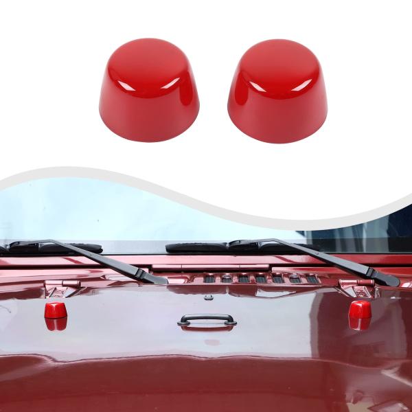 商品名:  PDKLIN Red Engine Hood Rubber Head Decor Cover Trim for Jeep Wrangler JK JKU 2007-2018ブランド: PDKLIN高さ: 11cm横幅: 11cm...