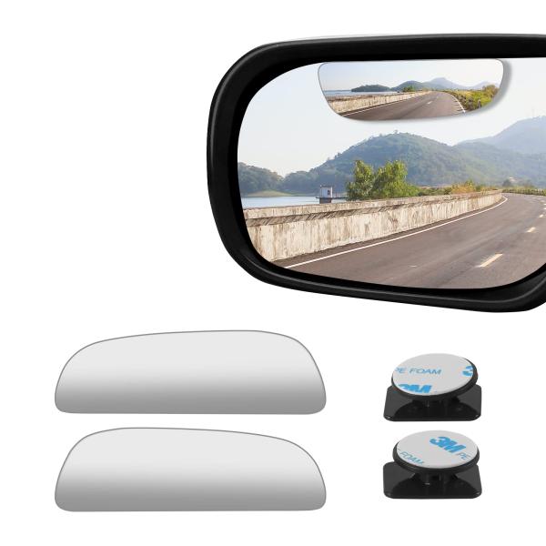 商品名: 2 pcs Blind Spot Mirrors, 2" Wide Angle Ultra-thin Frameless HD Glass Convex Side Rear View Mirror with Wide Angle ...