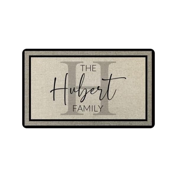 商品名:  Door Mats - Monogram Family Name - Custom Personalized Durable Welcome Mat - Low Profile Floor Mat Customized Fron...