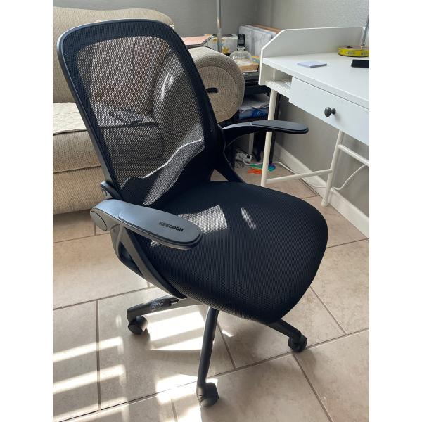 商品名:  KEECOON Office Chair Mid Back, Coal FreeFlex Fabric,Black, 25.75" W x 24" D x 41.25" Hブランド: Generic商品サイズ: ?Mid Bac...