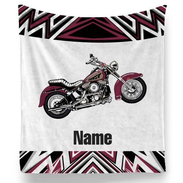商品名:  Cowcute Custom Motorcycle Blanket for Baby Boys - Personalized Kids Throw Blankets with Name - Customized Swaddle ...
