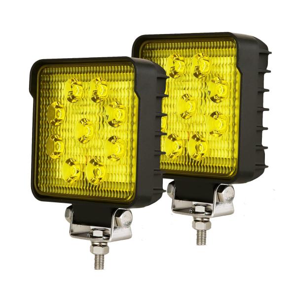 商品名:  BANSIT Amber 4inch LED Work Lights Square Yellow LED Boat Lights LED Off Road Driving Lights Fog Flood Cube Pods W...