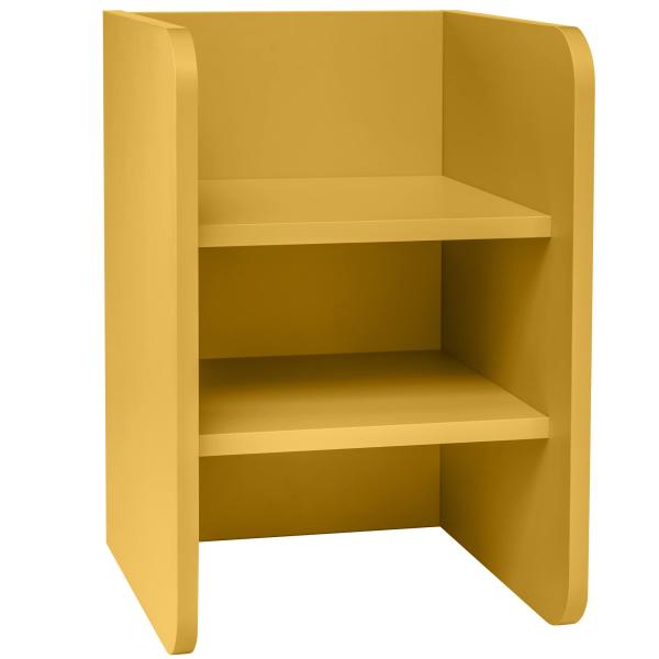 商品名:  End Side Table Square Nightstand with Cabinet for Living Room Bedroom Office Lounge Modern Bedside Table Yellow (L...