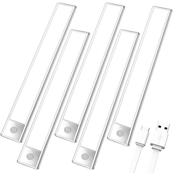 商品名:  40LED Under Cabinet Lights Wireless, 5 Pcs 2000mAh Rechargeable LED Closet Lights, Motion Sensor Stick-Anywhere Ni...