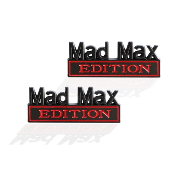 商品名:  CARRUN 2 Pcs Mad Max Edition Emblem 3D Metal Badge Decal Sticker Fit for Universal Car Truck SUV Side Rear Front H...