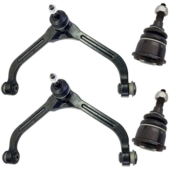 商品名:  HHCM 4pc Front Upper Control Arm and Lower Ball Joint Kit K3198 K3199 for Jeep Liberty 2002 2003 2004, Front Upper...