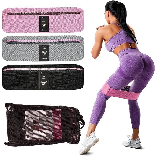商品名エクササイズバンドSpear Inc Upgraded Fabric Resistance Bands for Working Out - Exercise Bands for Legs &amp; Butt - Glute Band...