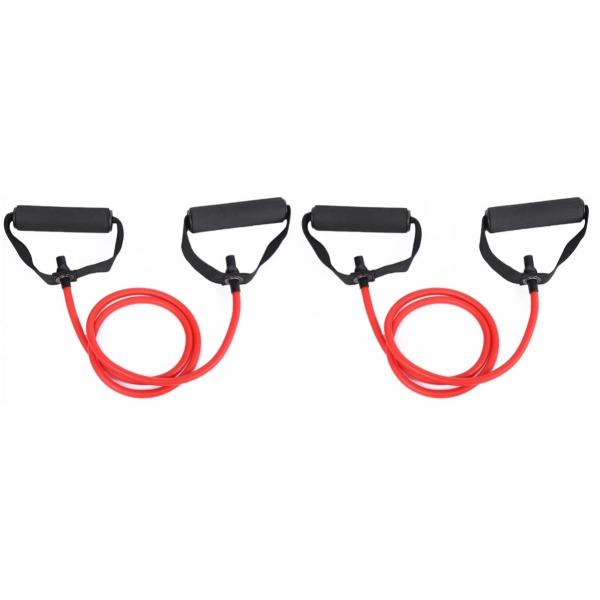 商品名: INOOMP ハンドラーウエスト フィットネス 伸縮性 ワークアウト プルスリミング アウトドア トレーニング ヨガ Pz 腹筋 レジスタンス レッド エクササイズバンド ホームハンドル ストレッチレッグワークアウトジムバンド 2...