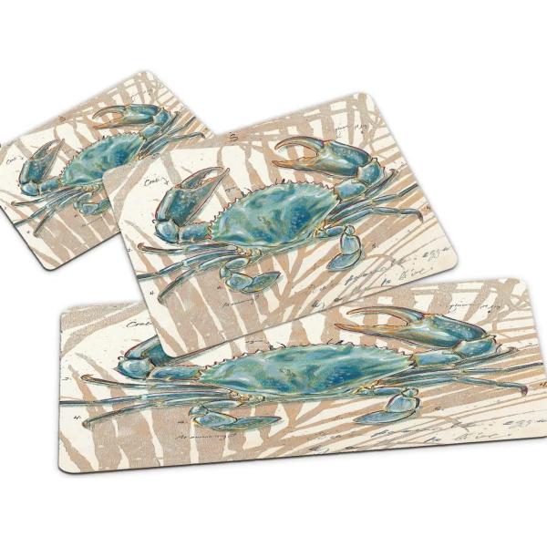 商品名:  Kitchen Rugs Sets 3 Piece Floor Mats Sea Underwater Submarine Crab Durable Doormat Nautical Ocean Animal Area Rug ...