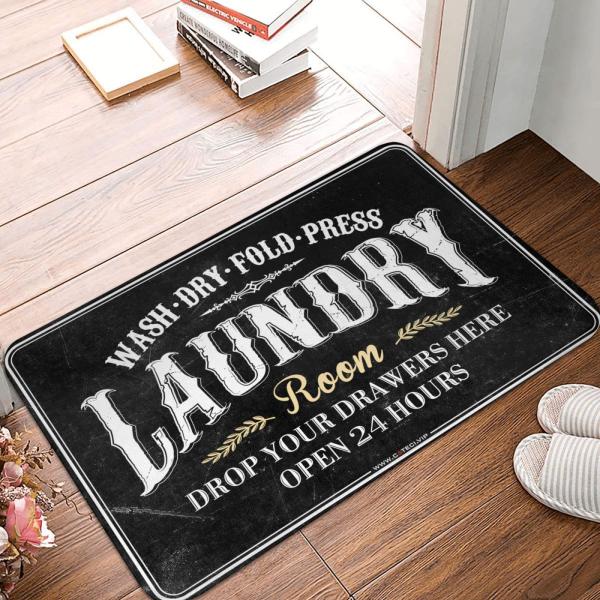 商品名:  COTECI Laundry Room Rug Runner Non Slip Laundry Mats Farmhouse Kitchen Floor Mat, Washable Area Rug Entrance Rug f...