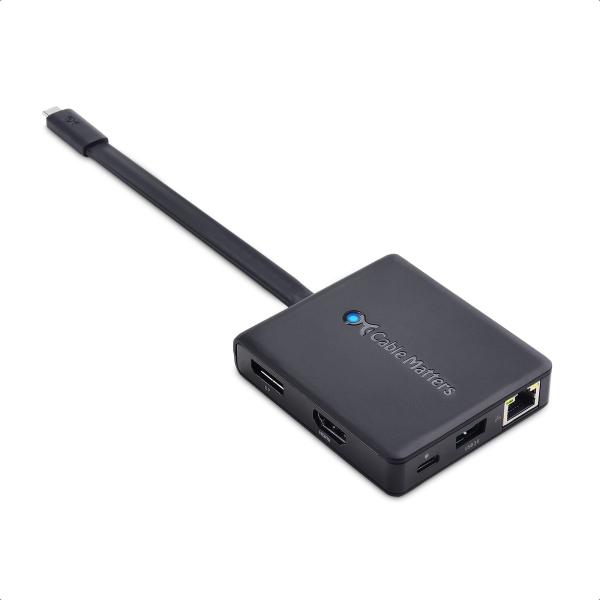 商品名: Cable Matters USB C ハブ トリプルディスプレイ 7 in 1 ドッキングステーション USB C HDMI DisplayPort VGA 2x USB 3.0 Gigabit Ethernet 100W PD...