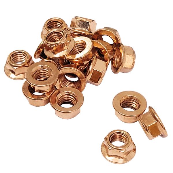 商品名: 20個 エキゾーストマニホールドナット ヘッドスタッドナット M10 六角銅セルフロック 183017377774 BMWと互換性あり トヨタ ホンダ アコード シビック 90212-SA5-003 20 pcs Exhaust ...