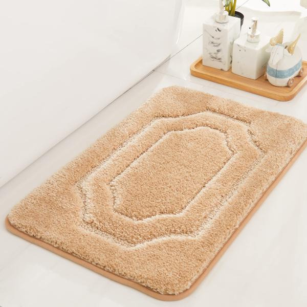 商品名:  BEQHAUSE-Bathroom-Rug-Non-Slip-Bath-Mat-Soft and Absorbent Shower Mat Polyester Bath Mats for Bathroom Machine Was...
