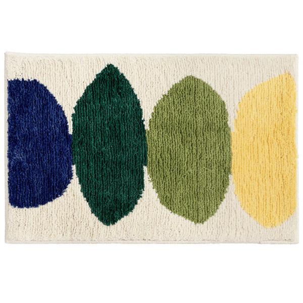 商品名: バスラグ、ソフトで快適なバスルームラグ、ノンスリップシャワーマット、洗濯機洗い可能なマット、マイクロファイバー速乾バスタブマット 17.5インチ x 25.5インチ イエローレモン Bath Mat Non Slip Water ...