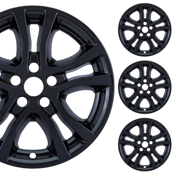 商品名: PACRIM 18インチ グロスブラックホイールスキンセット シボレーカマロLS(2013-2015、2019-2022)用 | 耐久性のあるABSプラスチックカバーハブキャップ | OEMホイールに直接フィット PACRIM 1...
