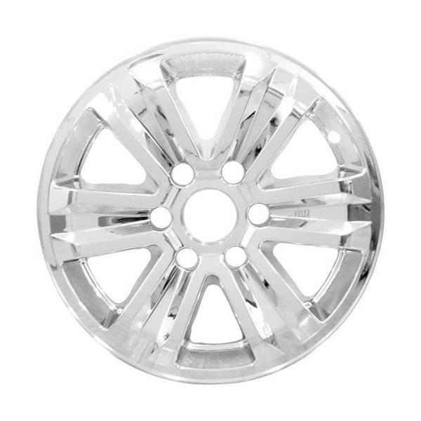 商品名:  17" Chrome Wheel Skin Set Made for Ford F-150 (15-20) | Durable ABS Plastic Cover - Fits Directly Over OEM Wheelブラ...