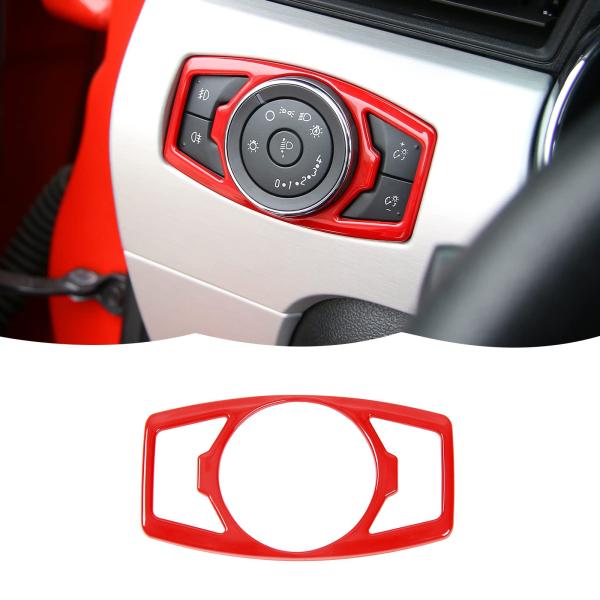 商品名:  RT-TCZ Headlight Switch Button Cover Trim Decoration Interior Accessories for Ford F150 2015-2020,for Ford Mustang...