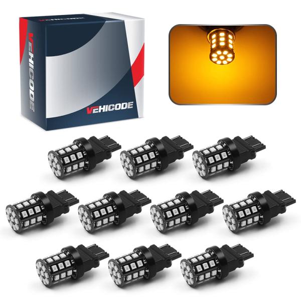商品名: VEHICODE 3157 LED電球 アンバー イエロー ウィンカーライト 3057 3156 3157A 3157NA 3457 3457A 4114 4157 4157NA テールブレーキ ウインカー フロントデイタイム ラ...