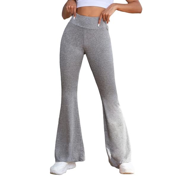 商品名:  OYOANGLE Women's Yoga Flare Leg Bell Yoga Pants High Waisted Bootcut Bottom Yoga Leggings Grey Sブランド: OYOANGLE商品サイ...